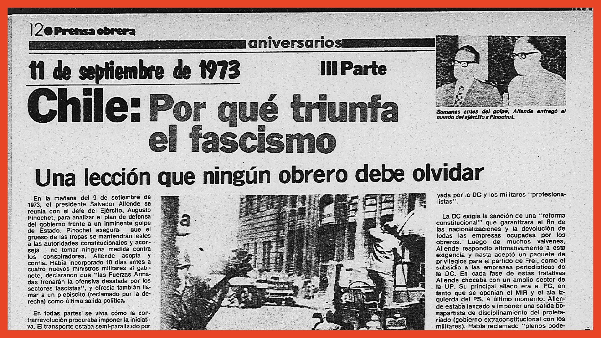A 50 años: ¿Por qué triunfa el fascismo en Chile? - Fuerza 18 de octubre